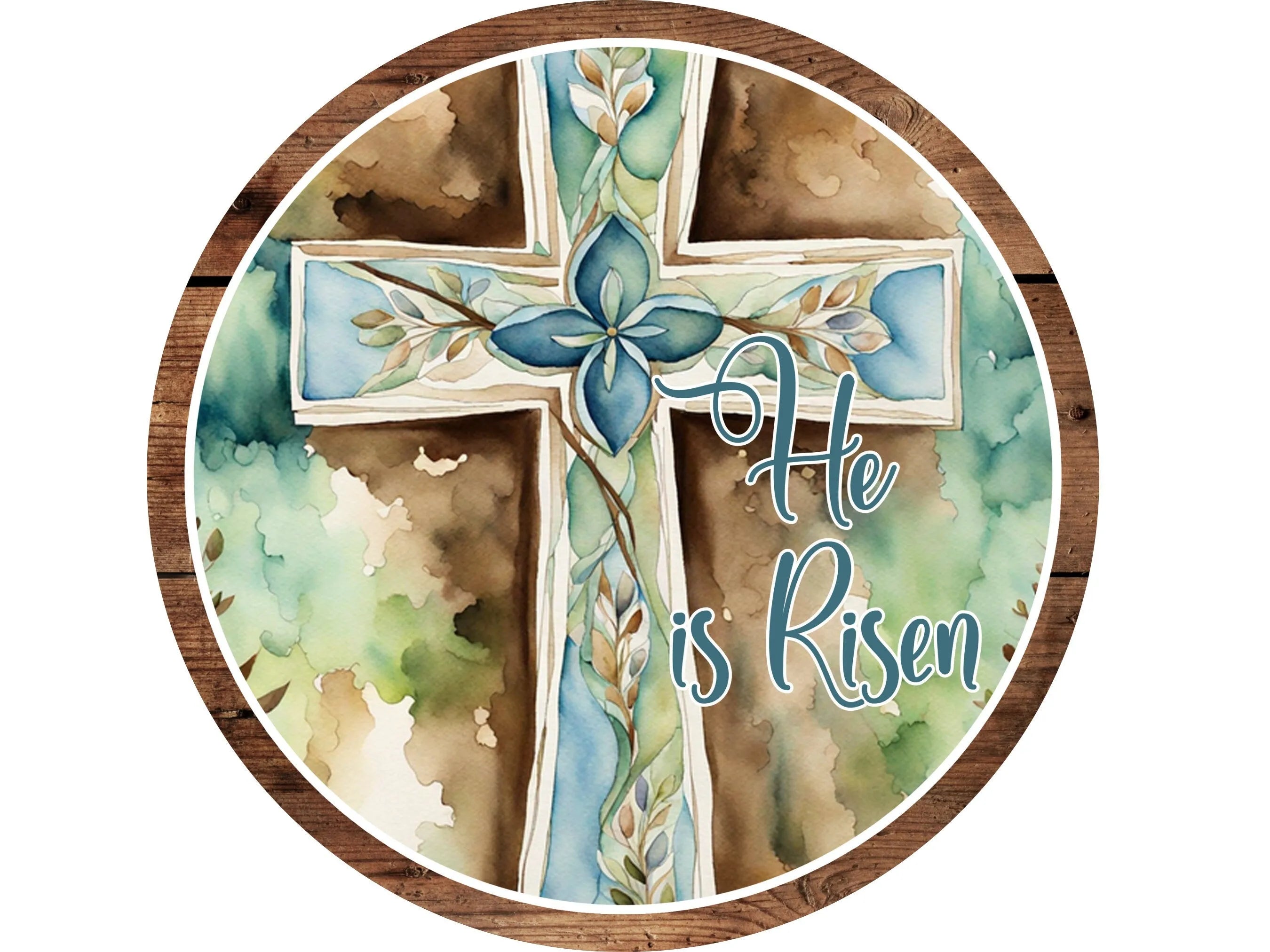 He is Risen farmhouse rustic barn wood floral cross wreath sign, flora – The Crafty Tech Guy